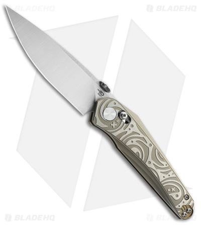 Bestech Mothus Knife Bronze Swirl Titanium + Satin - Blade HQ