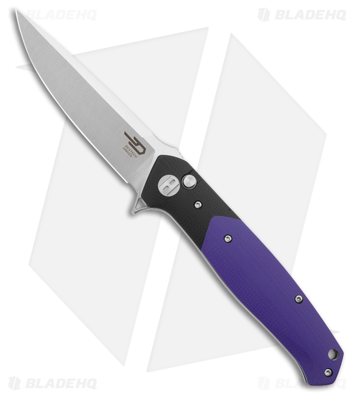 Bestech Knives Swordfish Button Lock Exclusive Purple G-10