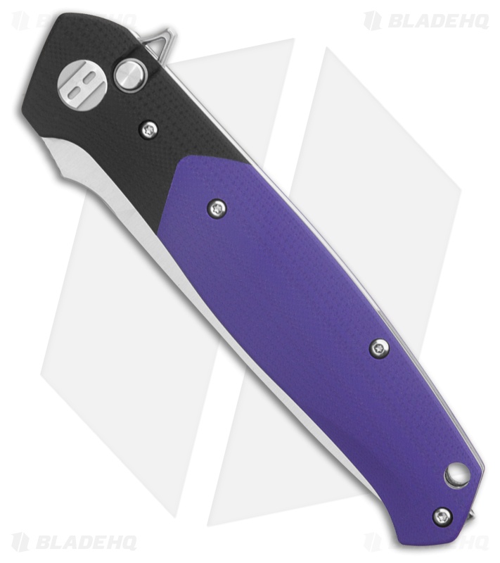 Bestech Knives Swordfish Button Lock Exclusive Purple G-10