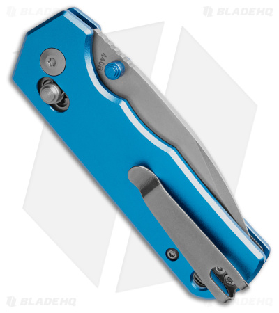 Boker Rockstub Blue Elox Crossbar Lock Knife (Satin) - Blade HQ