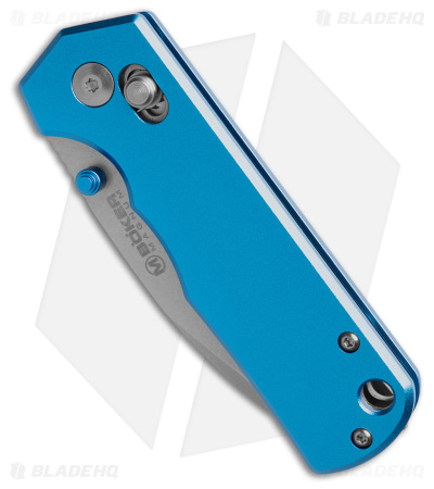 Boker Rockstub Blue Elox Crossbar Lock Knife (Satin) - Blade HQ