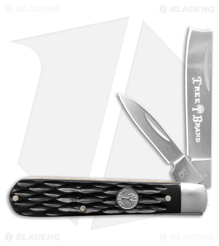 Boker TS 2.0 Razor Black Bone Drop Point Satin D2