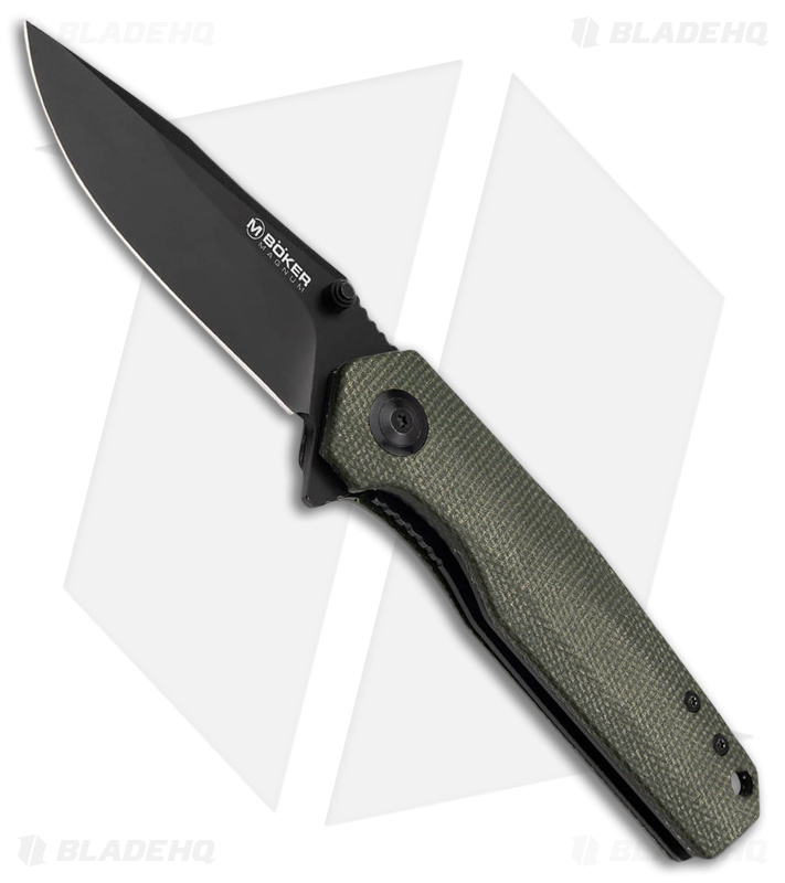 Boker Magnum Field Flipper Knife Green Micarta | Blade HQ