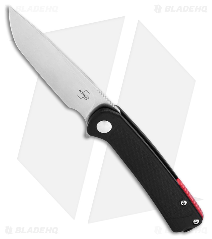 Boker Fire Ant Black Polypropylene Drop Point Satin 4116