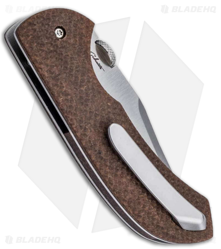 Boker Pocket Bowie Burlap Micarta (Satin) - Blade HQ