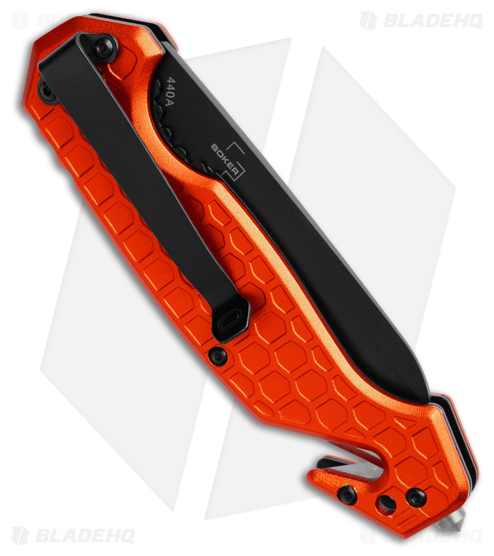 Boker Plus Donges Basic Rescue Orange Aluminum 440A Serrated