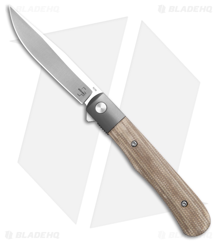 Boker Plus Modern Trapper Uno Tan Micarta + Satin Nitro-V