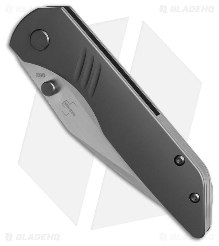 Boker Max Pocket Knife Gray Steel Clip Point Satin S35VN