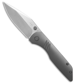 Boker Max Pocket Knife Gray Steel Clip Point Satin S35VN