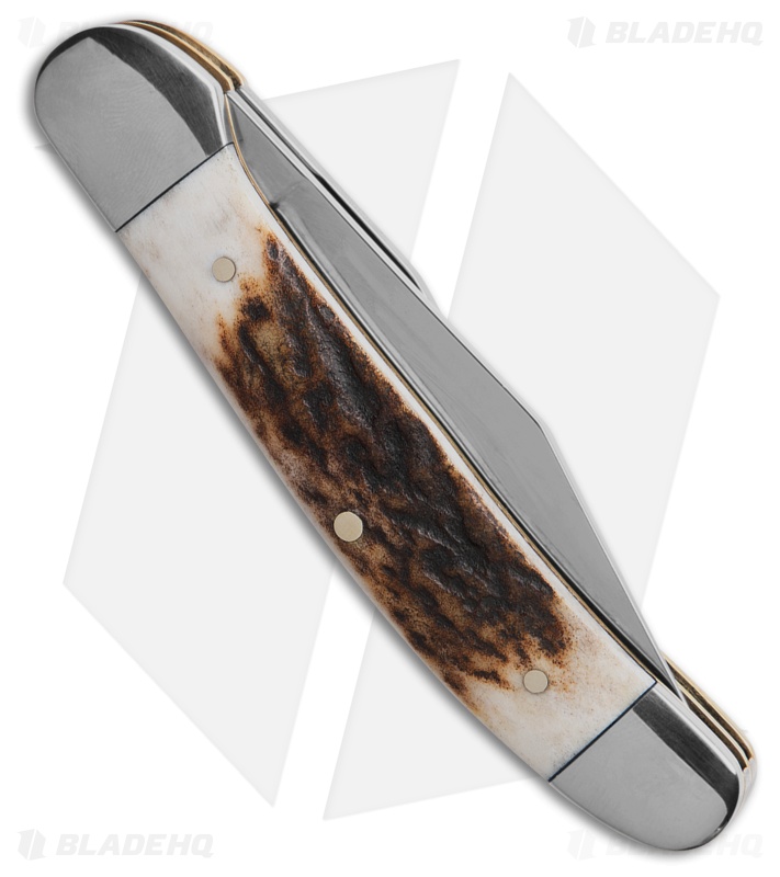 Boker Copperhead Knife 3.75" Stag Bone 110823ST - Blade HQ
