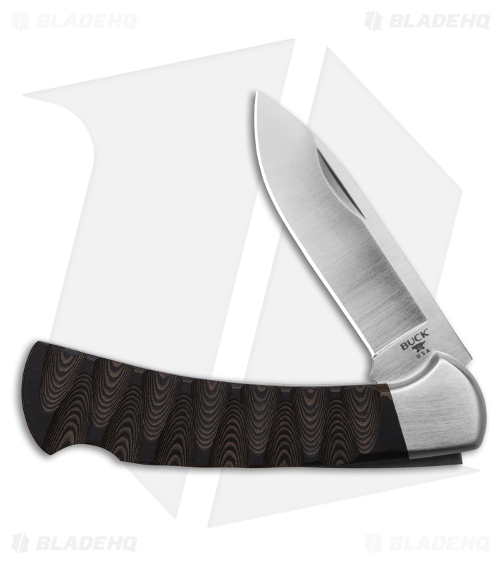 Buck Knives 112 Ranger Pro Knife Black/Brown Richlite Satin