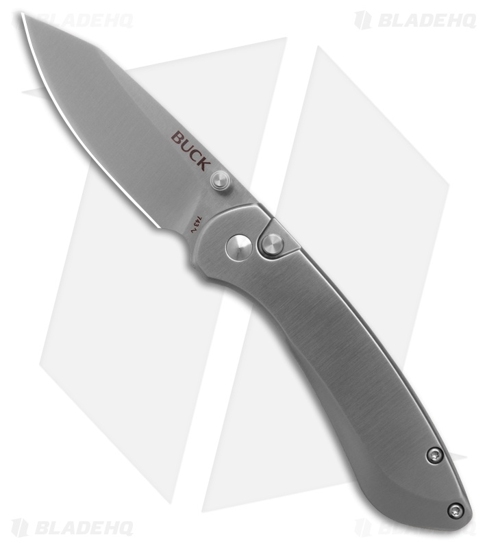 Buck Knives 743 Mini Sovereign Knife Gray Steel Satin
