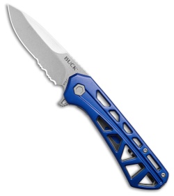 Buck Knives 812 Trace Blue Al Drop Point Satin 7Cr17 Serr
