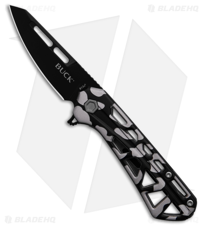 Buck Knives 813 Mini Trace OPS Knife Black/Gray Aluminum