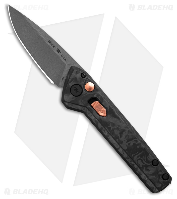 Buck Knives 838 Deploy Automatic Knife Carbon Fiber Gray