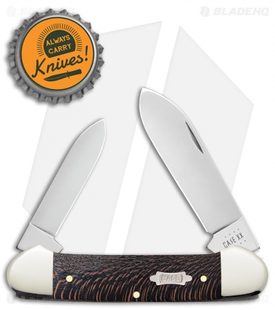 Case Cutlery Canoe Knife 3.6" Black Sycamore Wood (72131 SS) - Blade HQ