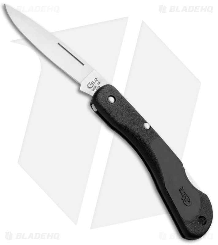 Case Mini Blackhorn Lock Back Knife 3.125" Black Zytel (LT1059L SS ...