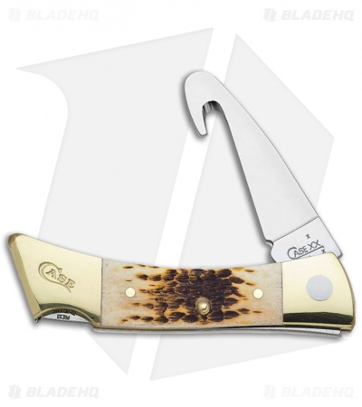 Case XX-Changer Knife Amber Bone Lockback 110 - Blade HQ