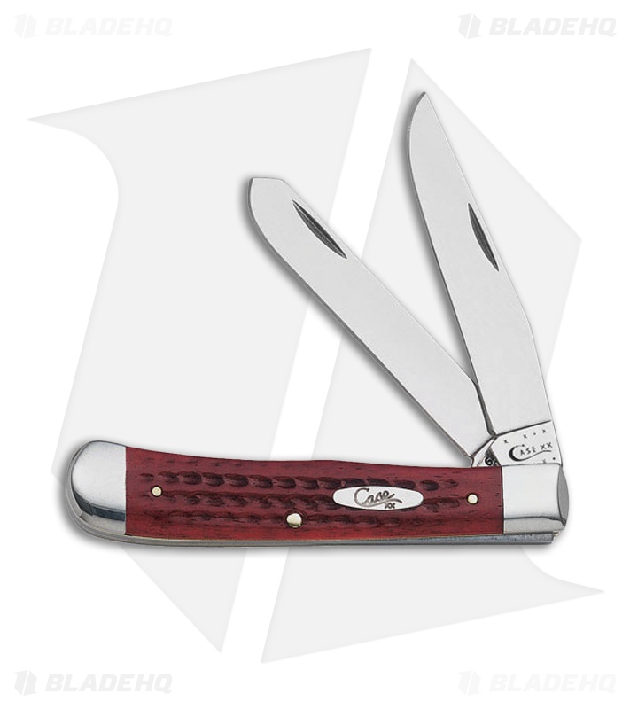 Case Trapper Knife 4.125" Old Red Bone (6254 SS) 00783 - Blade HQ