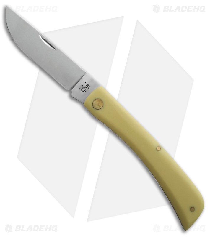 Case Knives Sodbuster Yellow Delrin Drop Point Tru-Sharp