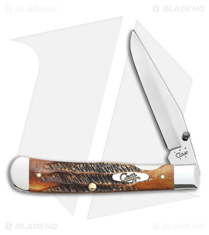 Case Trapperlock 4.125" Burnt Jigged Bone (6154L SS) 65302 - Blade HQ