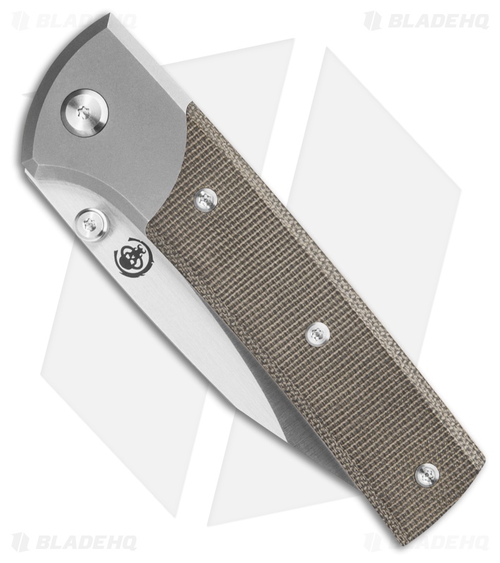 Chaves Scapegoat Street Frame Lock Knife Ti/Green Micarta