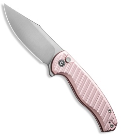 CIVIVI Stormhowl Button Lock Knife Pink Aluminum (Satin)