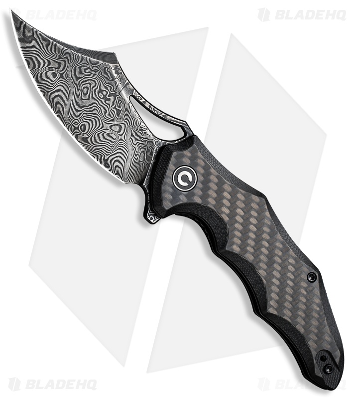 CIVIVI Chiro Knife Carbon Fiber/G-10 Damascus