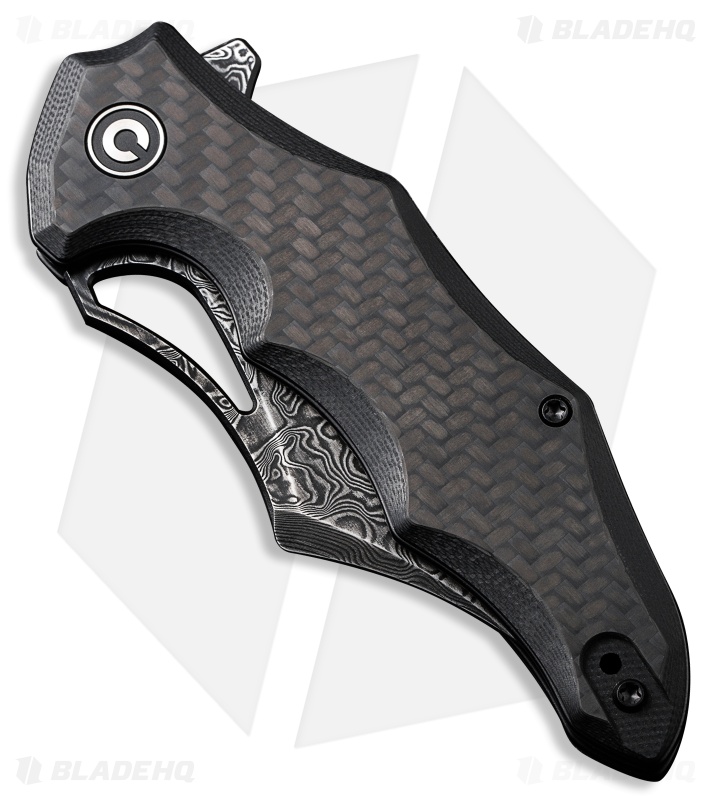 CIVIVI Chiro Knife Carbon Fiber/G-10 Damascus