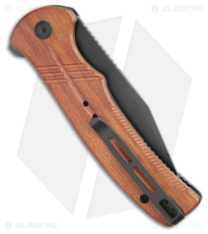 CIVIVI Cogent Button Lock Knife Wood (3.5" SW)- Blade HQ