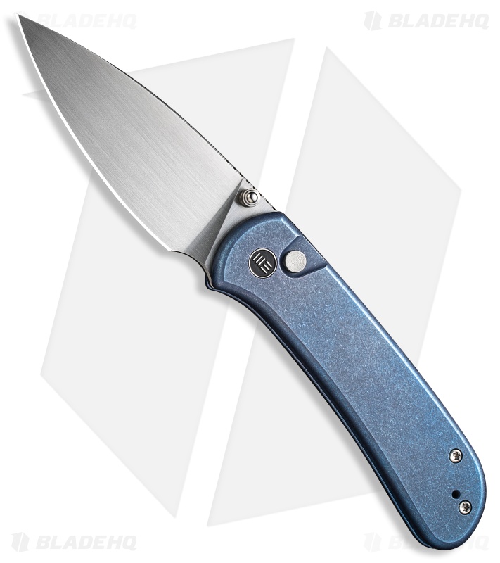 We Knife Co. Qubit Knife Blue Titanium (Hand Satin S35VN)