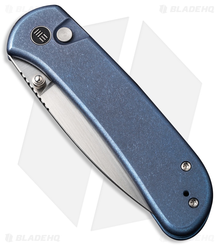 We Knife Co. Qubit Knife Blue Titanium (Hand Satin S35VN)