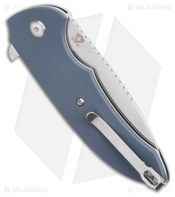 CJRB Space Cowboy Button Lock Knife Gray G-10