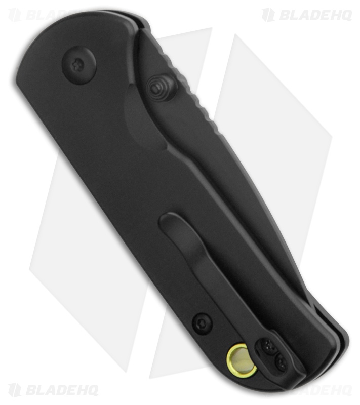 CJRB Cutlery Mica Button Lock Knife Black Aluminum | Black - Blade HQ