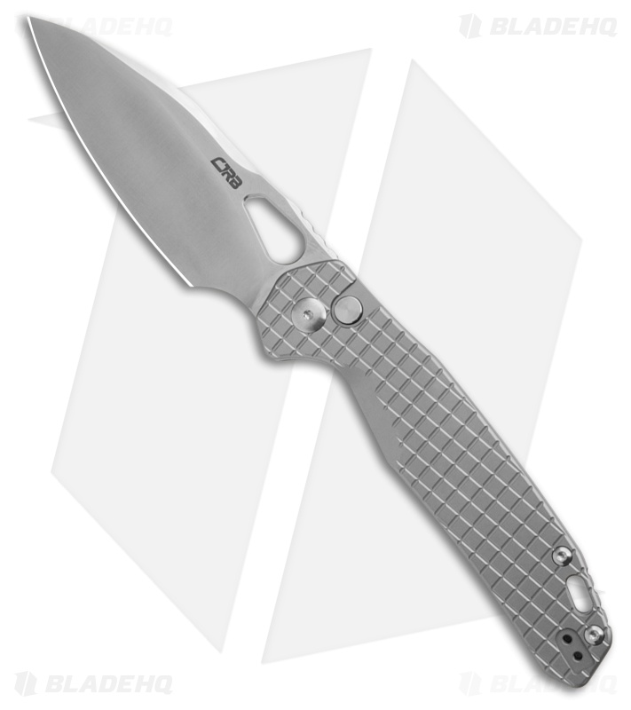 CJRB Frack Knife Textured Titanium | S90V - Blade HQ