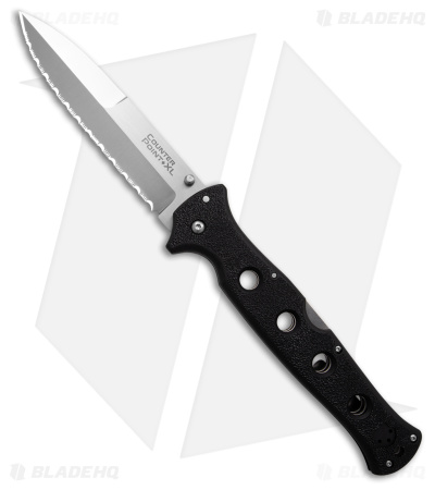 Cold Steel Counterpoint XL Knife Black (6" Serr) - Blade HQ