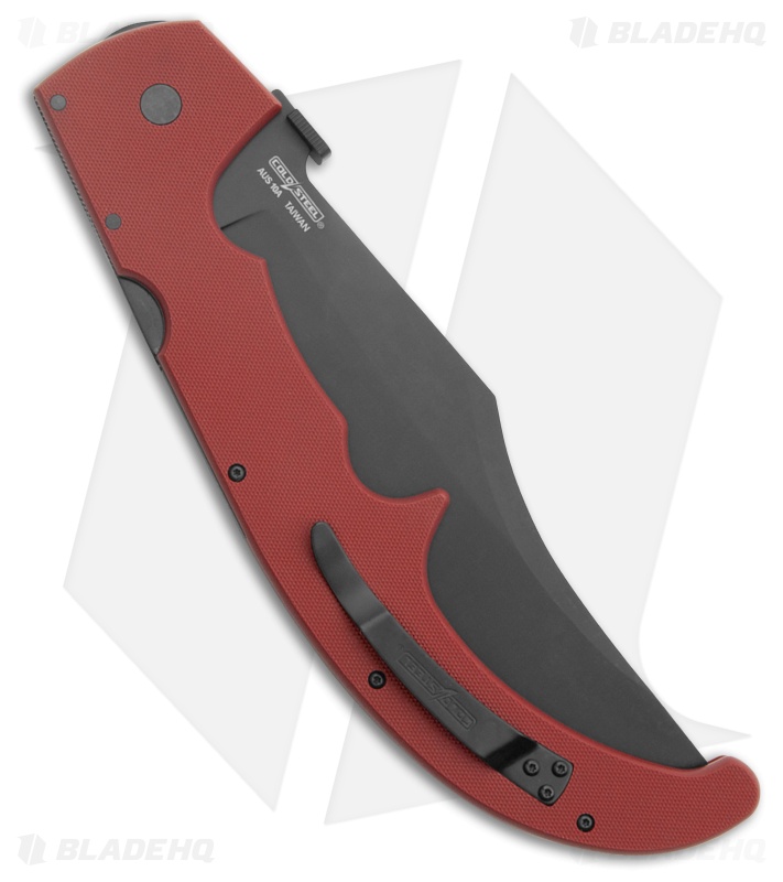 Cold Steel Espada XL Knife Red G-10 + Black Clip Point