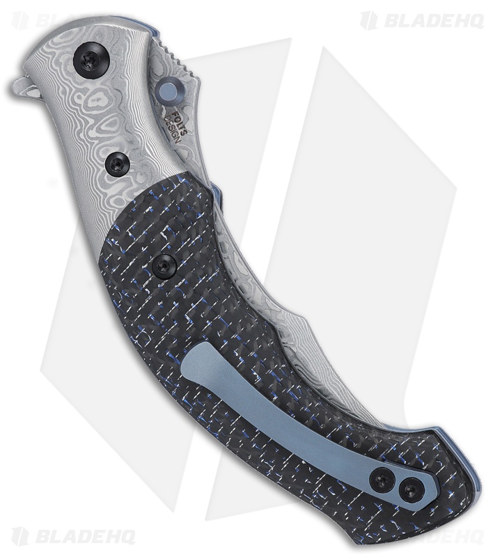 CRKT Ritual Compact Assisted Knife Carbon Fiber Damascus