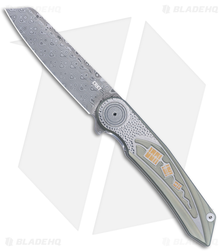 CRKT Fortuitous Knife Gray Ti/Inlay (Dama) 4015 - Blade HQ