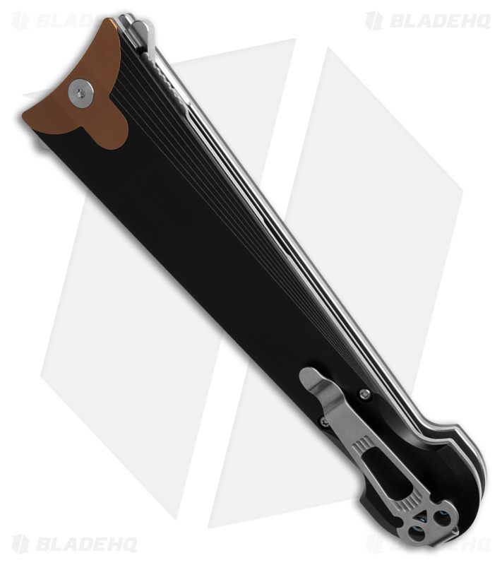 Daggerr Knives Cinquedea Knife Black/Gold Aluminum Satin