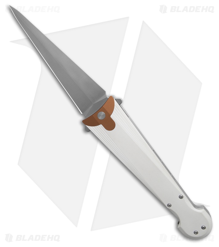 Daggerr Knives Cinquedea Knife White G-10 Satin