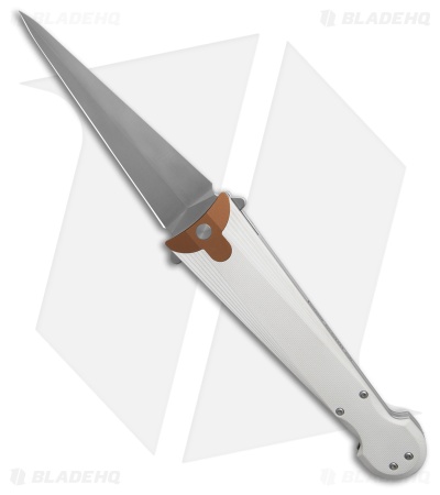 Daggerr Knives Cinquedea Knife White G-10 Satin