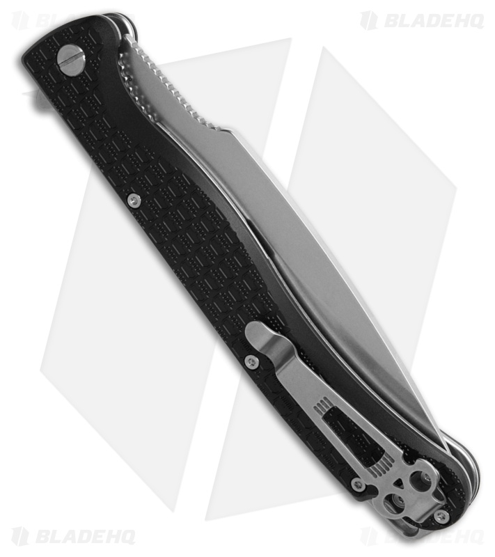 Daggerr Harpoon Liner Lock Knife Black FRN SW 8Cr14MoV