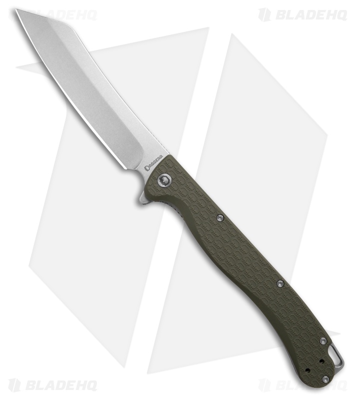 Daggerr Tesak Liner Lock Knife Olive FRN Stonewash 8Cr14MoV