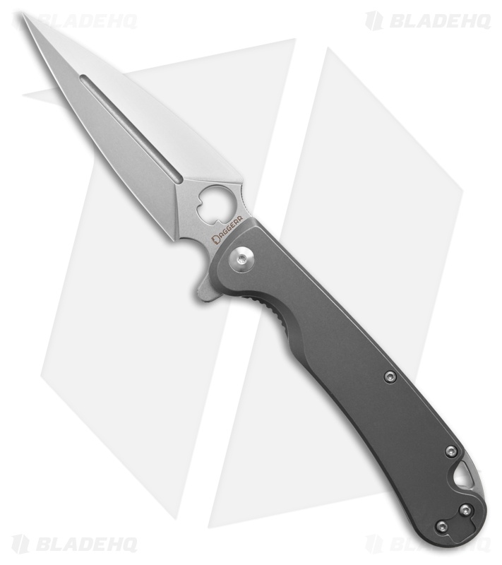 Daggerr Knives Arrow Frame Lock Knife Gray Spear Point