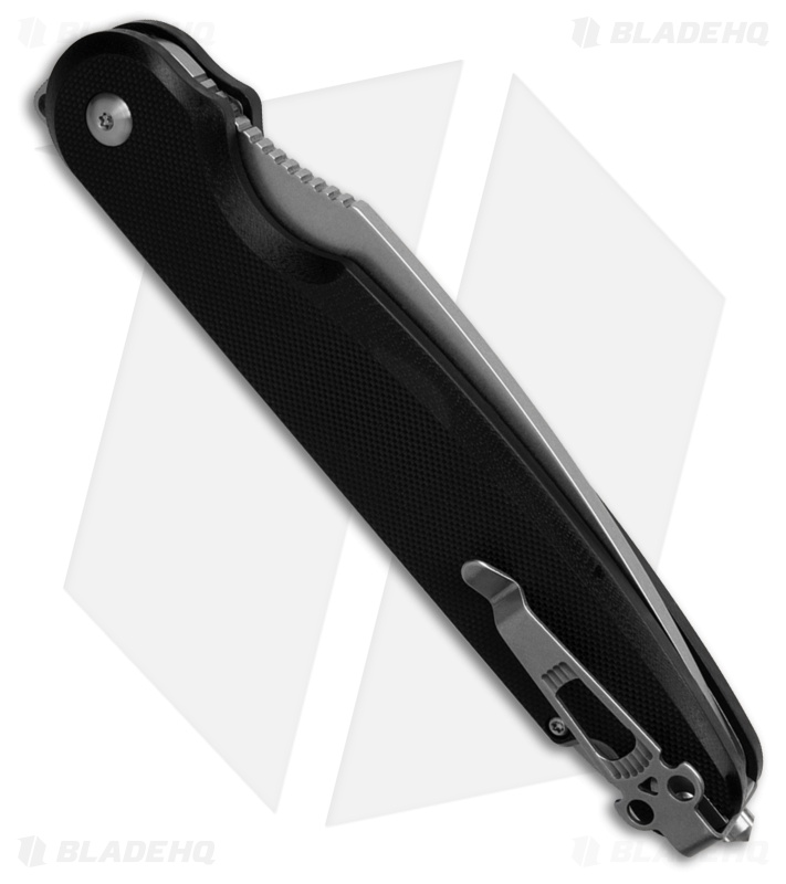 Daggerr Knives Parrot Button Liner Lock Knife Black G-10 SW