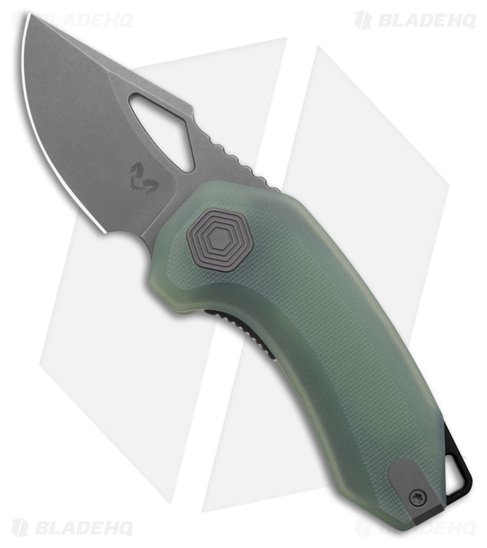 Damned Designs Djinn | Liner Lock Knife | Jade G-10