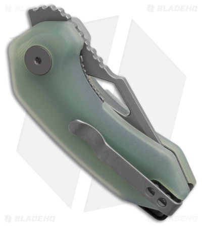 Damned Designs Djinn | Liner Lock Knife | Jade G-10
