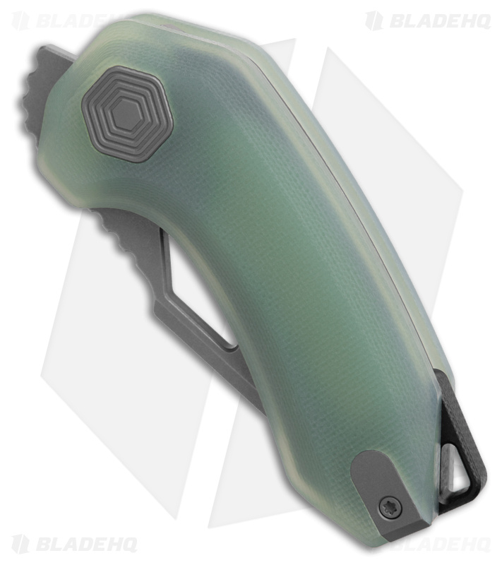 Damned Designs Djinn | Liner Lock Knife | Jade G-10