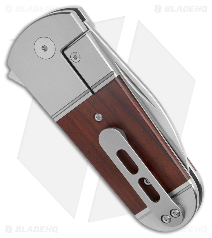 Finch Buffalo Tooth Frame Lock Knife Ti/Cocobolo - Blade HQ